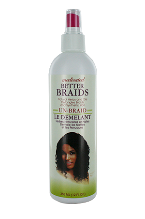 Better Braids Medicated Un-Braid Spray 12oz – ClemsBeauty.com